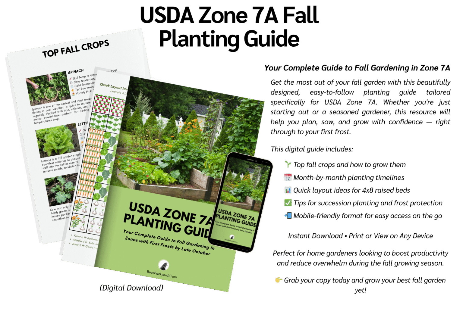 Zone 7a Fall Gardening – Tips for a Successful Autumn Garden - Becs ...
